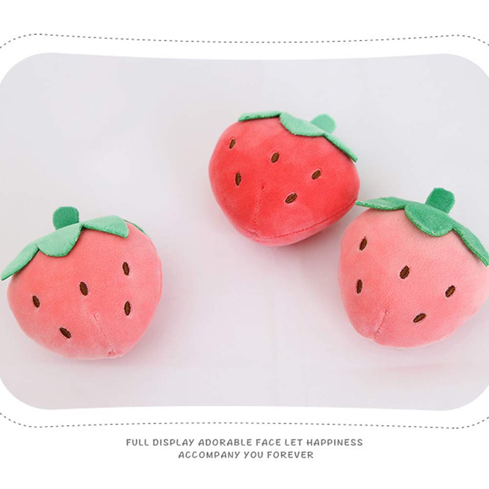 Nenalayo Throw Pillow Fruit Stuffed Toys Strawberry Plush Pillow Removable Fluffy Creative Gifts for Kids, Halloween Christmas Decorative Doll Toy Gift
