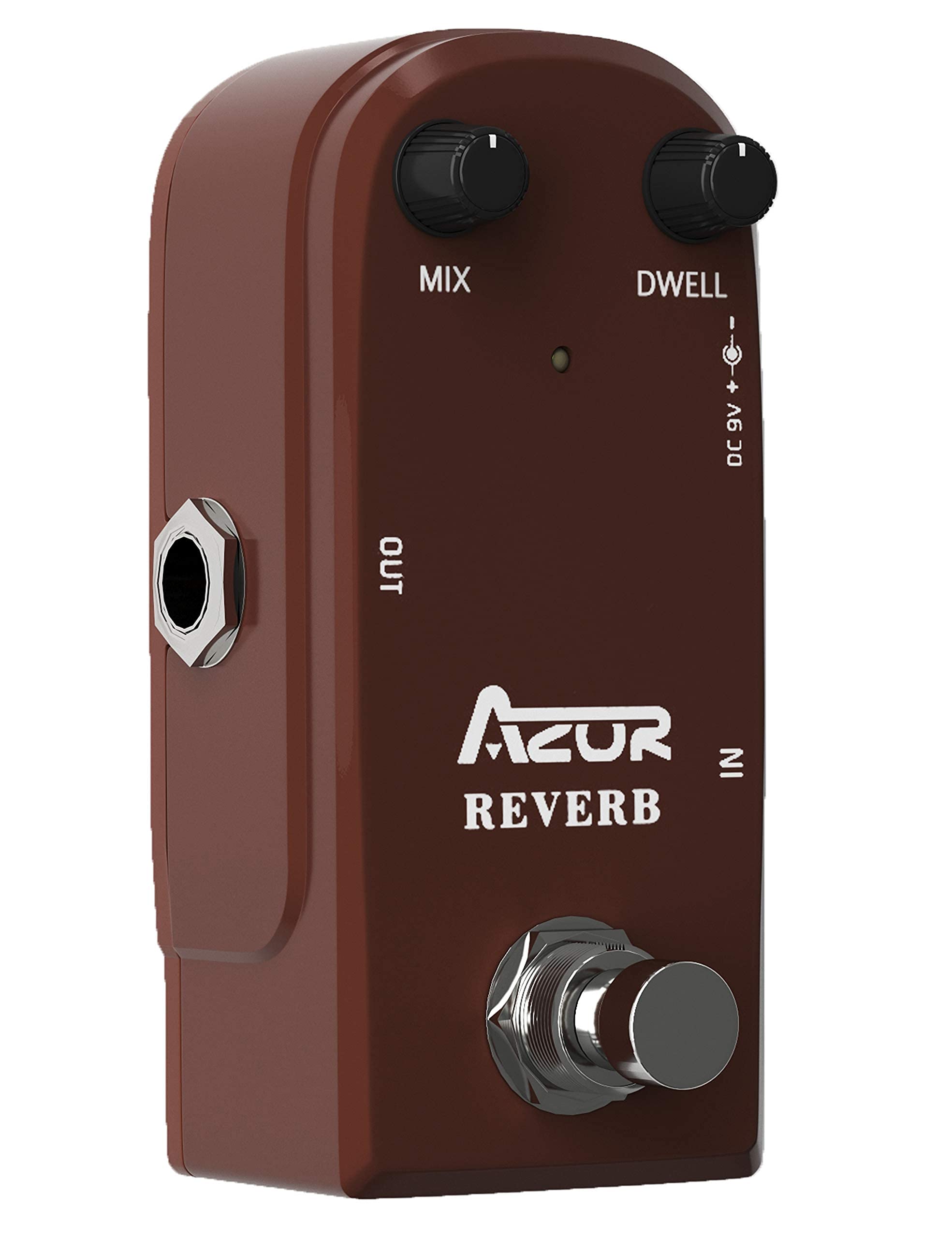 AZOR Reverb Pedal with Delay Guitar Effect Pedal.Reverb Delay Effect Pedal Spring Reverb Vintage Delay