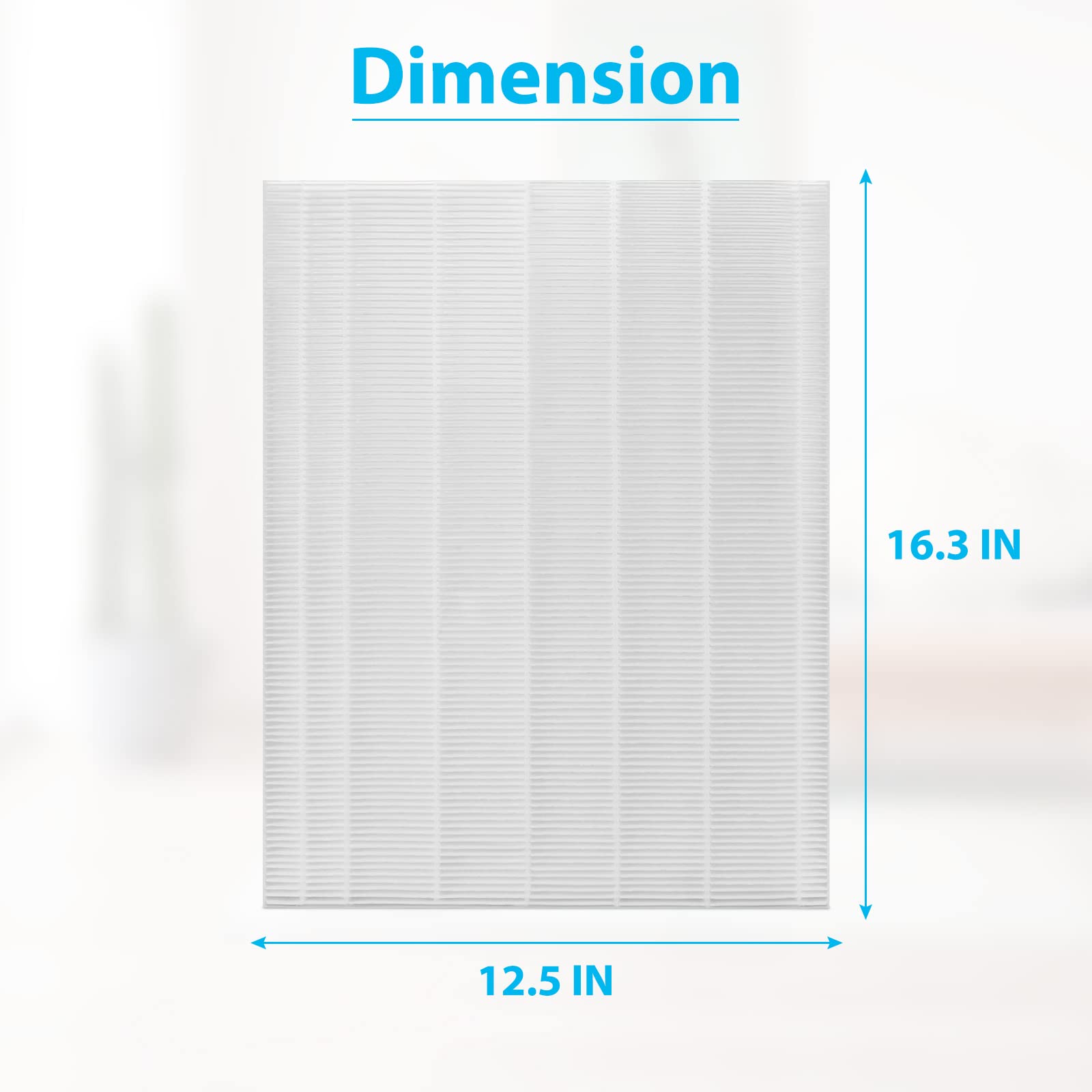 Smilyan 116130 Filter H Replacement True HEPA for Winix 5500-2 and AM80 Air Purifier, 3 Pack HEPA Filter Only (3 Hepa Filters)