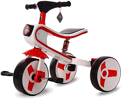 NUBAO Stroller Wagon Tricycle Trike Kids' Tricycle Trikes,Children's Bicycle 3-6 Years Old Folding 2 in 1 Baby Scooter with Music Lights Girl Boy (Color : B) Over 1 Year Old Girl Gifts (Color : B)