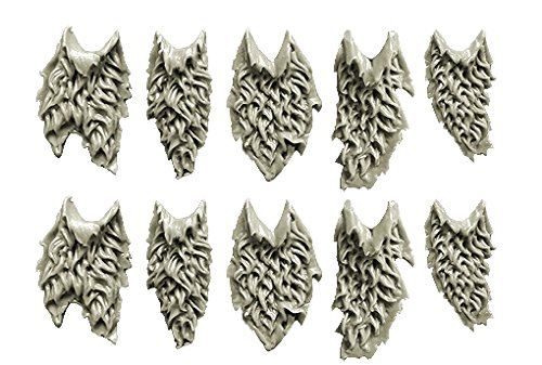 Spellcrow 28mm Wolf Space Knights Bits: Furry/Wolves Tabards