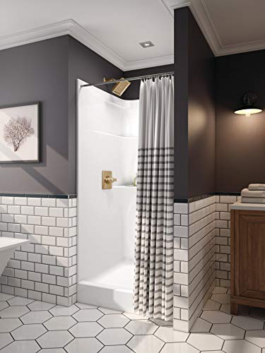 Delta Faucet Dryden 14 Series Single-Function Shower Trim Kit with Single-Spray Touch-Clean Shower Head, Champagne Bronze, 2.0 GPM Water Flow, T14251-CZ-WE (Valve Not Included)