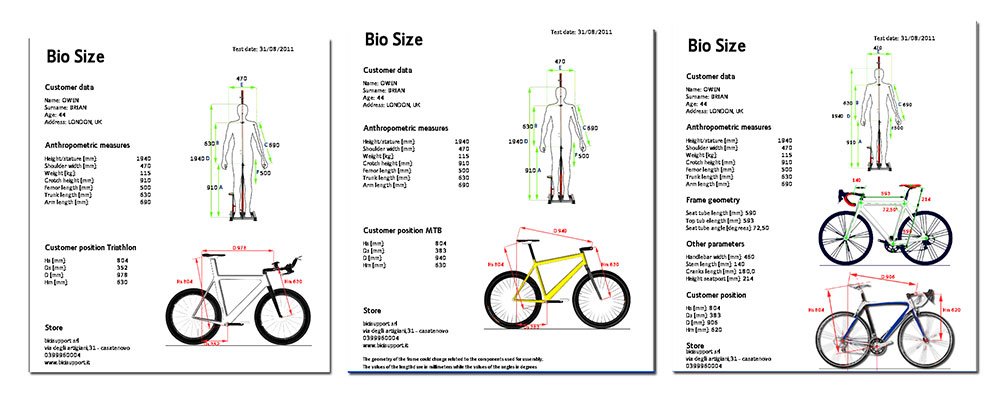 BiciSupport Bio Size Road/MTB/Triathlon Software
