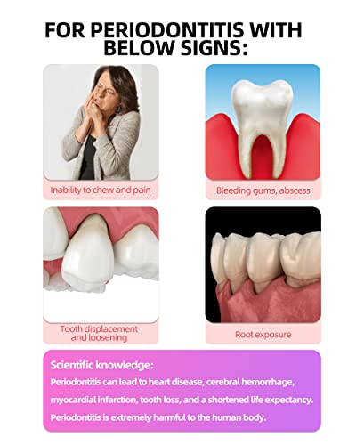 Dr. Glow Periodontal Disease Treatment Gum Tooth Paste for Early&Mid Periodontitis, Gingivitis Treatment Fluoride Free Toothpaste for Bleeding Gums, Periodontal Toothpaste Treatment for Loosen Teeth