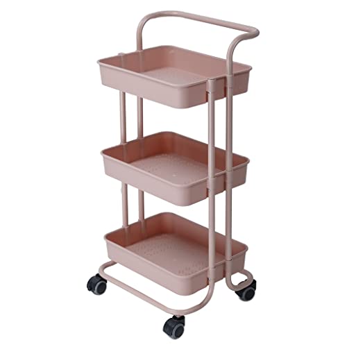 CXDTBH 3 Layer Storage Rack Kitchen Trolley Movable Shelf Home Furniture Organizer with Wheels Narrow Cabinet (Color : Black-JoJo's Bizarre Adventure1, Size : 88 * 42 * 37cm)
