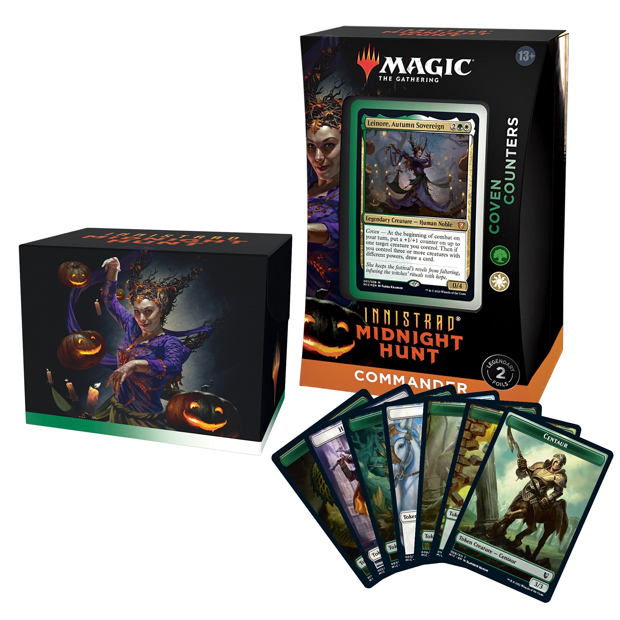 Magic: The Gathering Innistrad: Midnight Hunt Commander Deck â Coven Counters (Green-White)