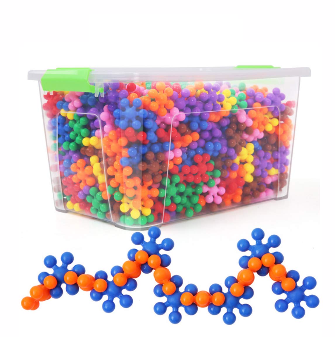LVEA Building Blocks, STEM Toys Kids Educational Toys Building Discs Sets Interlocking Solid Plastic for Preschool Kids Boys and Girls 480 Pieces
