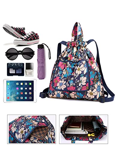LASULEN 2022 New Foldable Large Capacity Travel Backpack, Foldable Large Capacity Travel Backpack, Packable Drawstring Backpack, Outdoor Travel Business Travel Storage and Use Bags