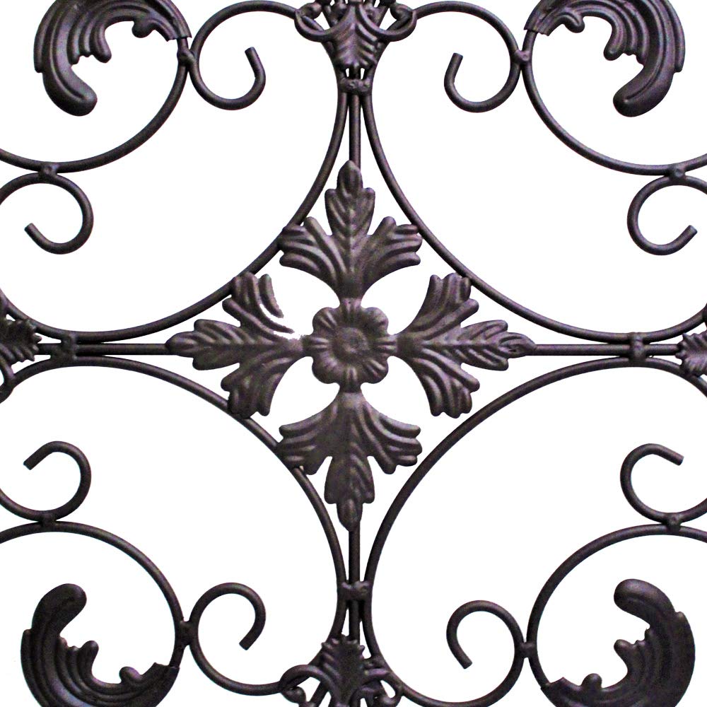 GB Home Metal Wall Décor Living Room Style Wall Art Décor, Rectangular, 20 x 44 Inches - Dark Bronze