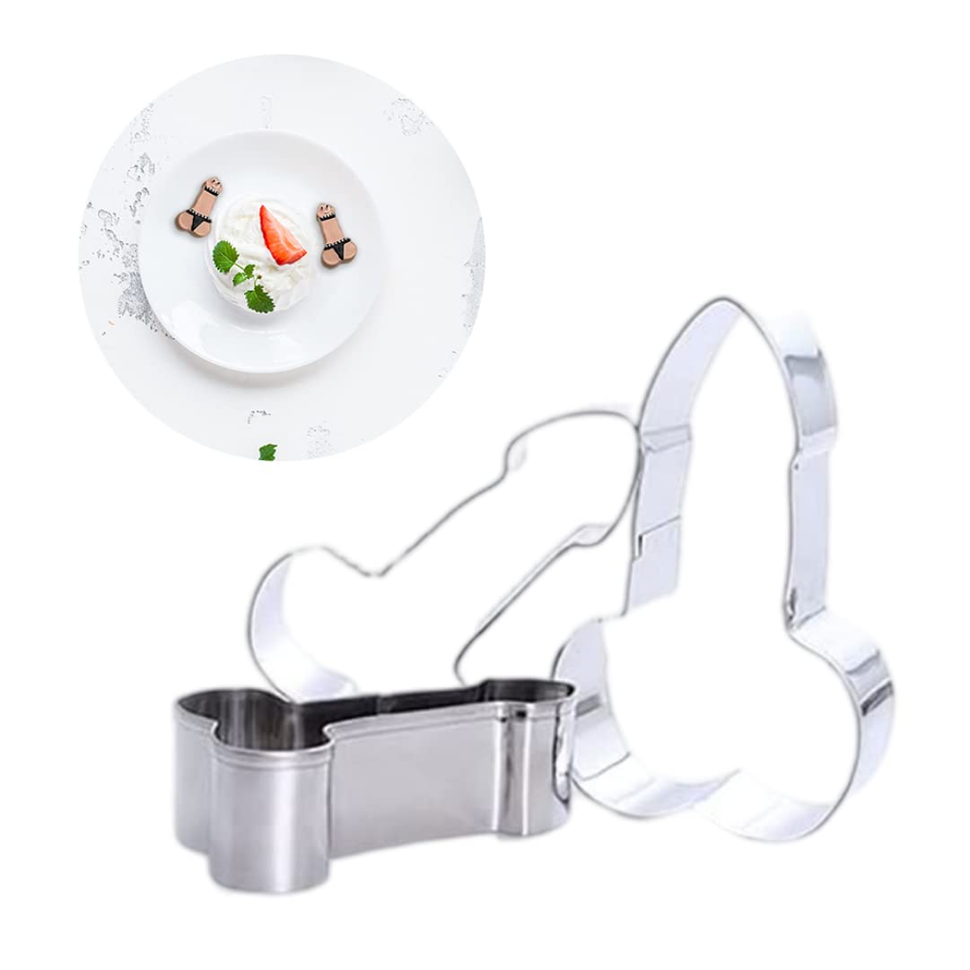 Cookie Cutters Set Stainless Steel Biscuit Fondant Baking Mold DIY Penis Pastry Cutters 3PCS