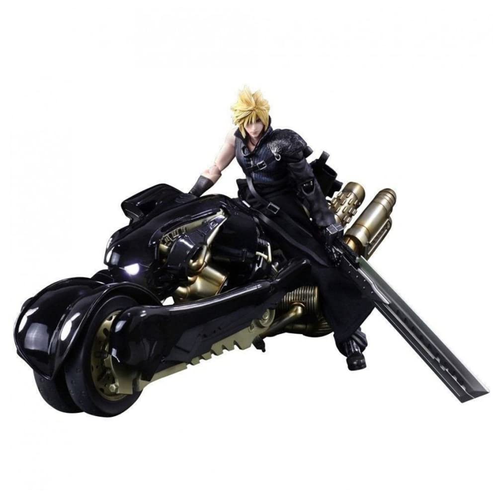 Square Enix-Final Fantasy VII Advent Children Play Arts -Kai- Cloud Strife & Fenrir