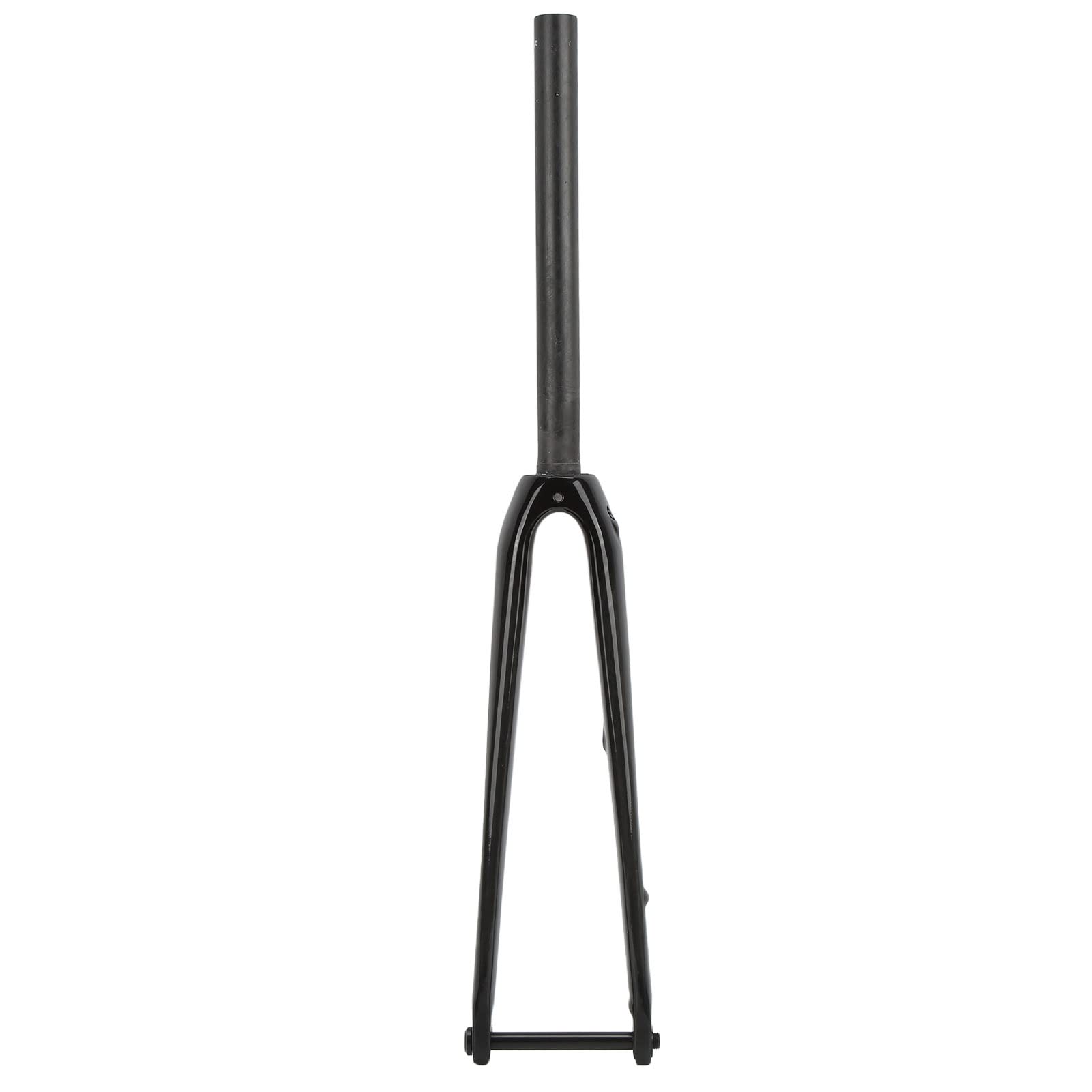 Carbon Fiber Straight Tube Fork, Road Bike Fork Rigid High Strength Lightweight for Riding(UD Bright)