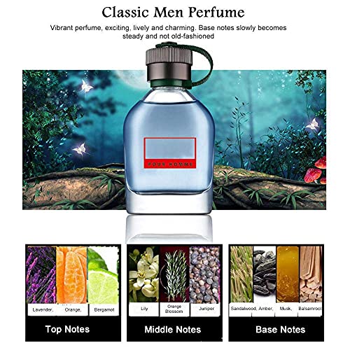 Brrnoo 25 ml 4 Bottles Men's Perfume, Perfume Mature Men Perfume Long Lasting Perfume, Lightweight Durable Perfume Cologne Perfume Set, Christmas Thanksgiving for Idea Adeau Homme