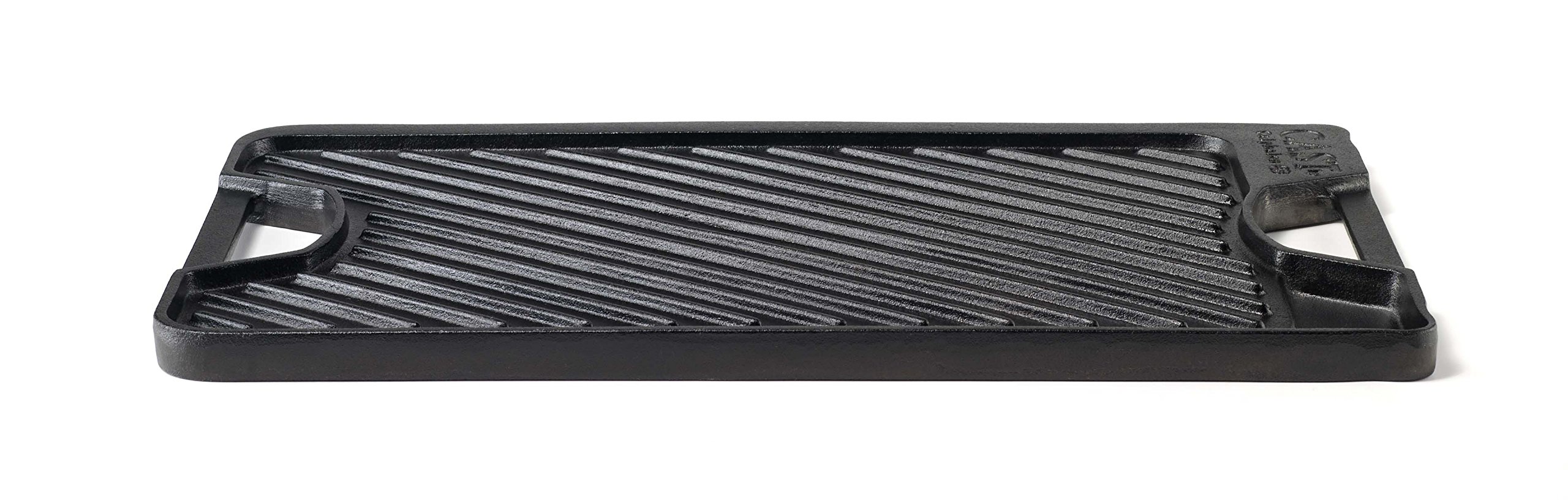 Calphalon 1873980 Pre-Seasoned Cast Iron Grill/Griddle Combo, Black