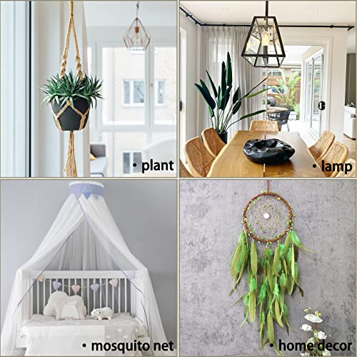 foxwake Ceiling Hooks for Hanging Plants 10set, Heavy Duty Swivel Hook with Toggle Wing, Swag Anchors for Lamp Light Basket Pot Holiday Decorations Vegetables Fruit Chandelier