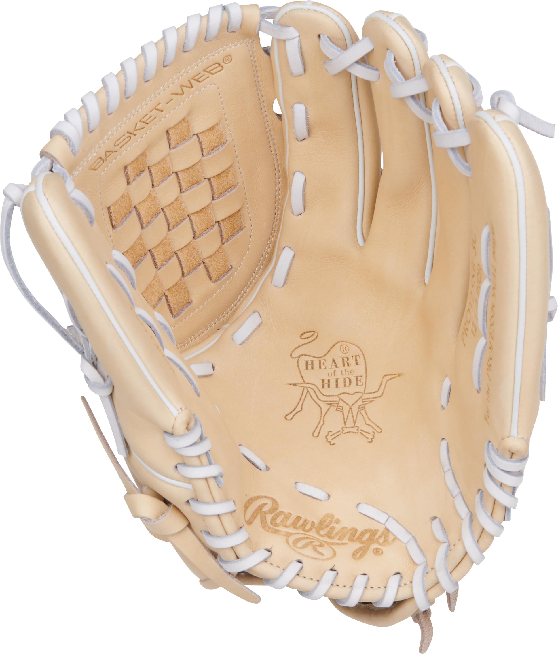 Rawlings | HEART OF THE HIDE Fastpitch Softball Glove | 12.5" | Basket Web | Right Hand Throw