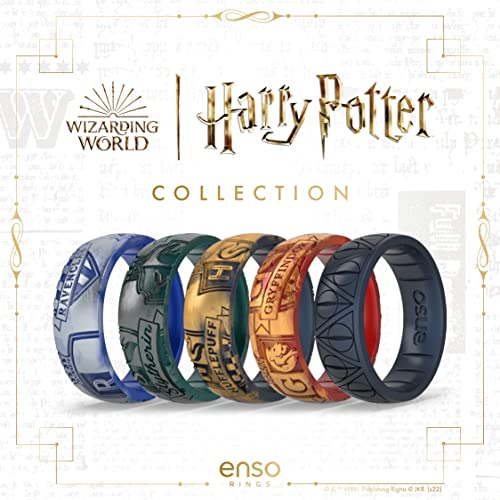 Enso Rings Wizarding World of Harry Potter Collection - Comfortable Silicone Rings - Ravenclaw - 11