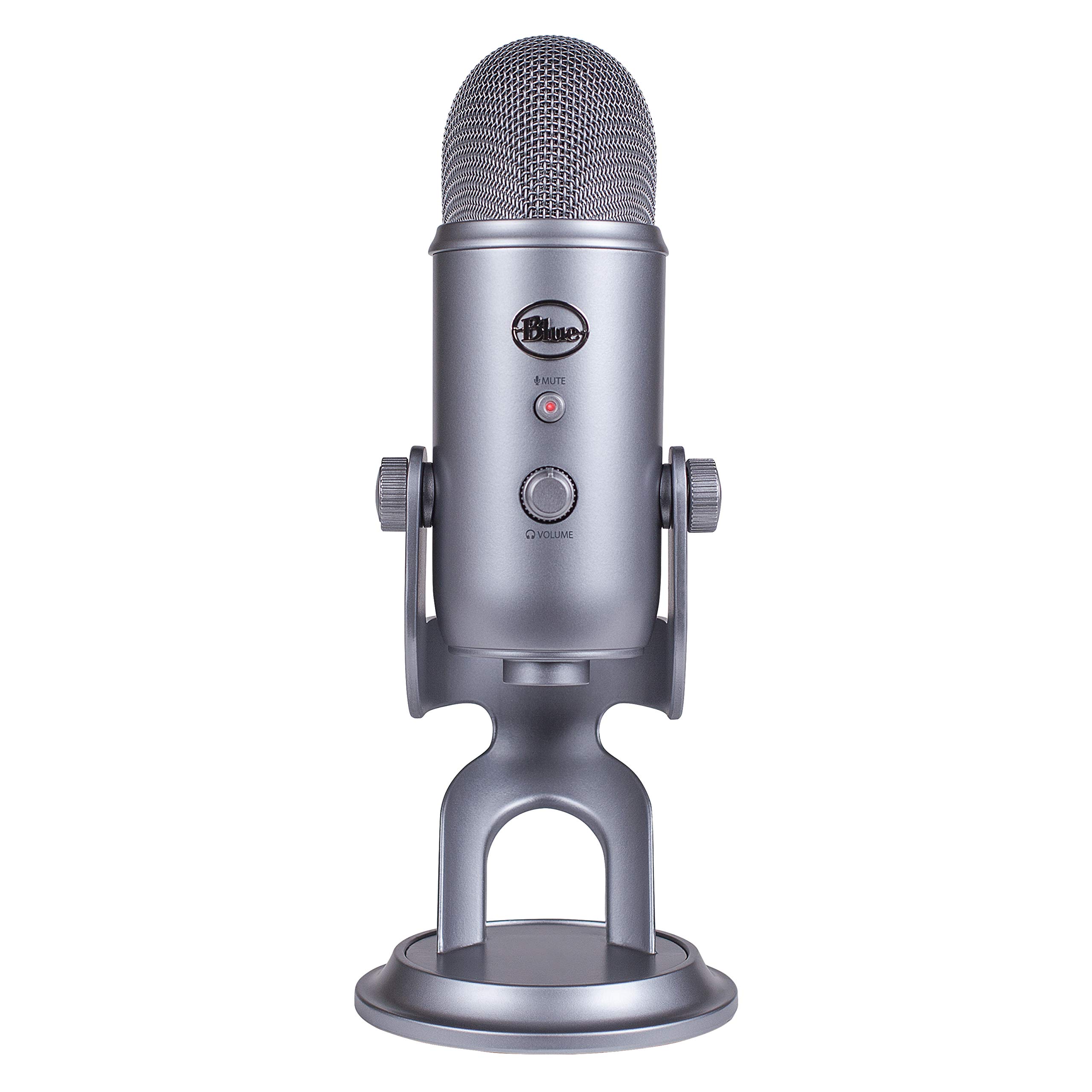 Blue Condenser Microphone, Cool Grey, Mic + Assassin's Creed Origins Streamer Bundle (988-000106)