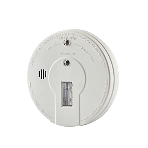 Kidde Smoke & Carbon Monoxide Detector with Voice Alerts, Battery Powered, Combination Smoke & CO Alarm & Smoke Detector with Safety Light for Hearing Impaired, Battery Operated Smoke Alarm