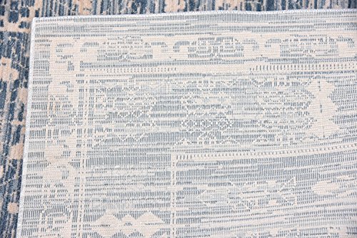 Unique Loom Paris Collection Area Rug - Birch (8' Square, Blue/ Beige)