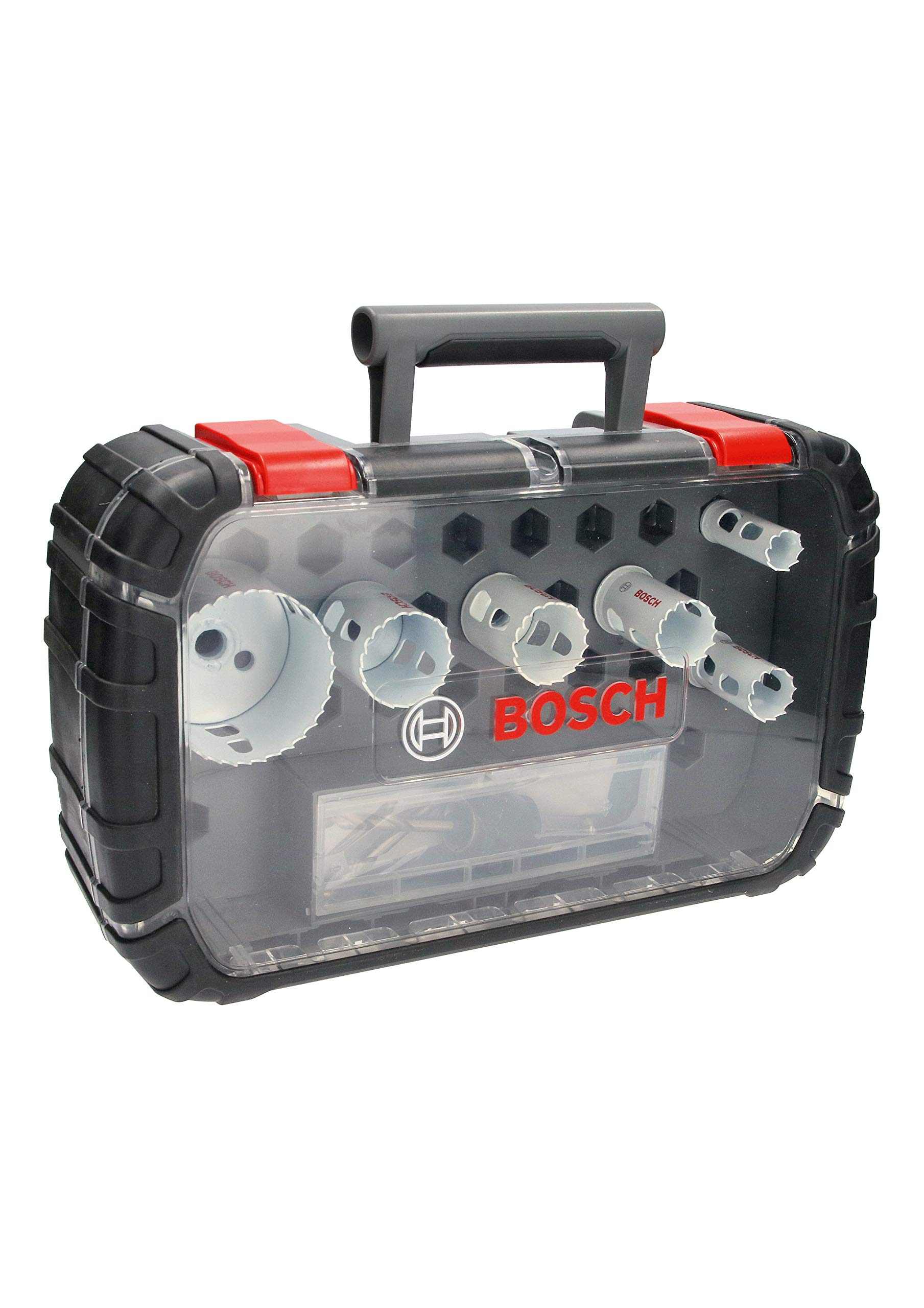 Bosch 2608594191 9-Piece Set Electricians Set Bi-Metal Progressor Holesaws, 8% Cobalt Alloy, Diameter 19, 25, 30, 35, 40, 68