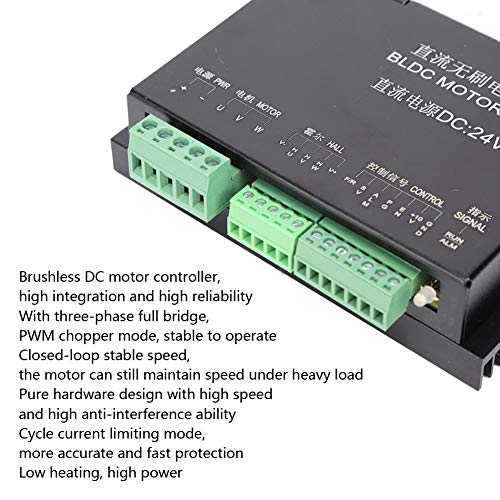 Brushless Stepper Motor Driver Board 3 Phase Stepping Motor DC24‑50V Controller Board Module Semi Enclosed Case Stepper Motor