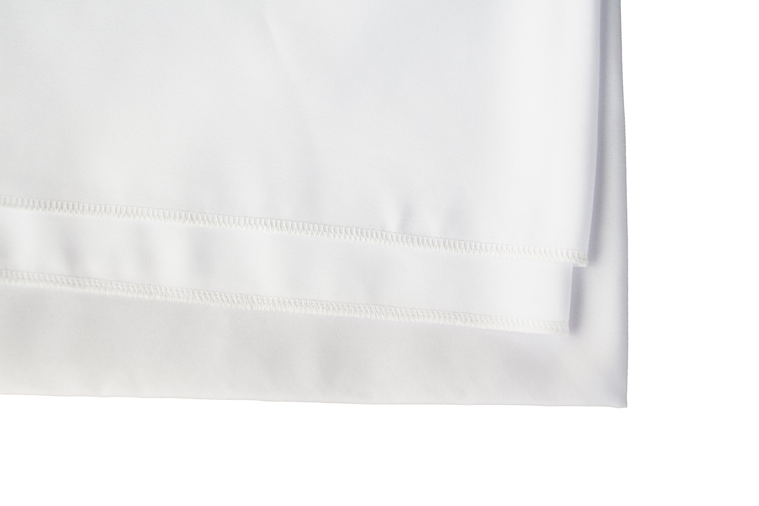 GEFEII Kitchen White Tablecloth 90 inch Round Tablecloths Solid Polyester Table Cloth for Wedding Party Restaurant Banquet Dining Buffet Table Picnic Decorations (Round-90 inch, White)