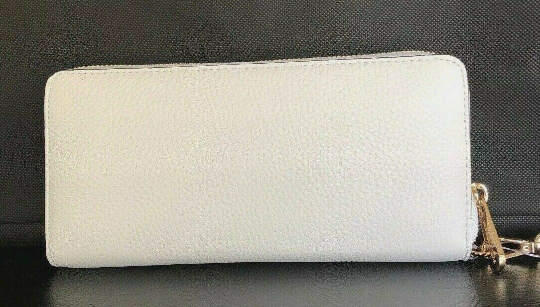 Michael Kors Jet Set Travel Large Travel Leather Continental Wallet (Light Cream)