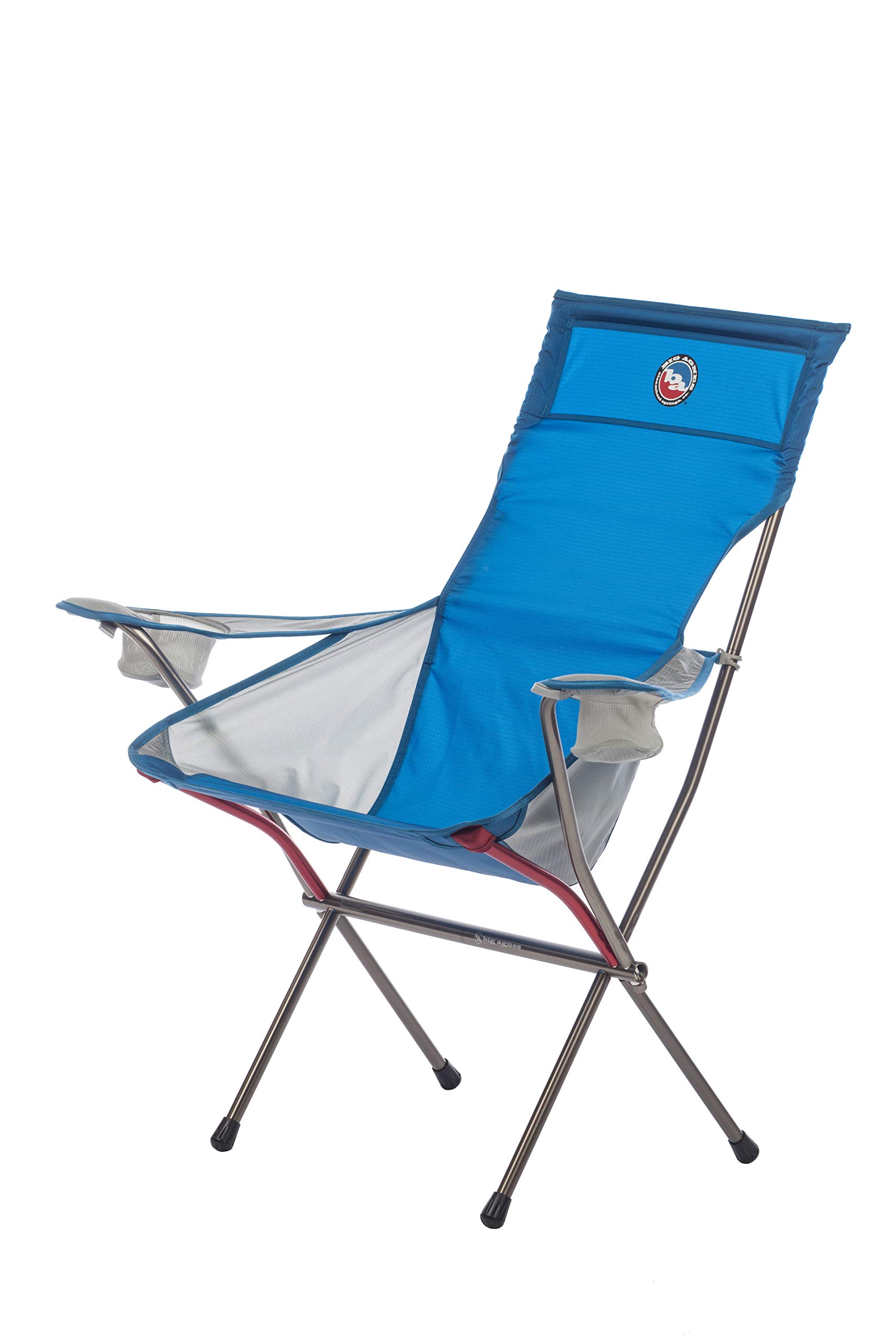 Big Agnes Big Six Armchair - High & Wide Luxury Camp Chair, Blue/Gray