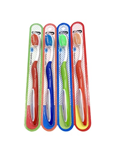 LBailar Braces Toothbrush| Soft Bristle Orthodontic Toothbrush for Cleaning Ortho Braces | U Shaped Portable Toothbrushes for Braces| Set of 4