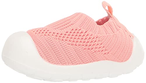 Gerber Unisex Baby Baby Toddler Boy and Girl Stretchy Knit Slip-On Sneaker Pink 6-9 Months