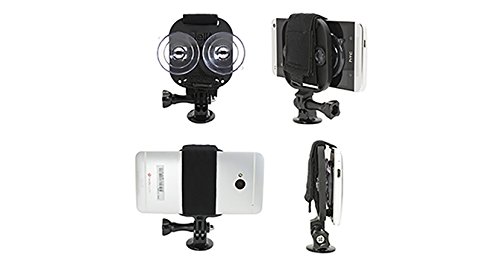 Universal Action Mount® for Your Smartphone, Operable with Popular Sport Camera Mounts. This Patented Aftermarket Mount Allows You to Use Your Smartphone for Action Video Recording. Super Strong Hold!