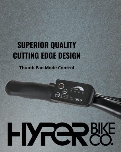 Hyper E-Ride Electric Mountain Bike for Adults 26 Inch. 250w, 36v Battery, Mountain Ebike with Shimano 6-Speed with Front Dual Shock Absorber. Electric Bicycle for Adults.