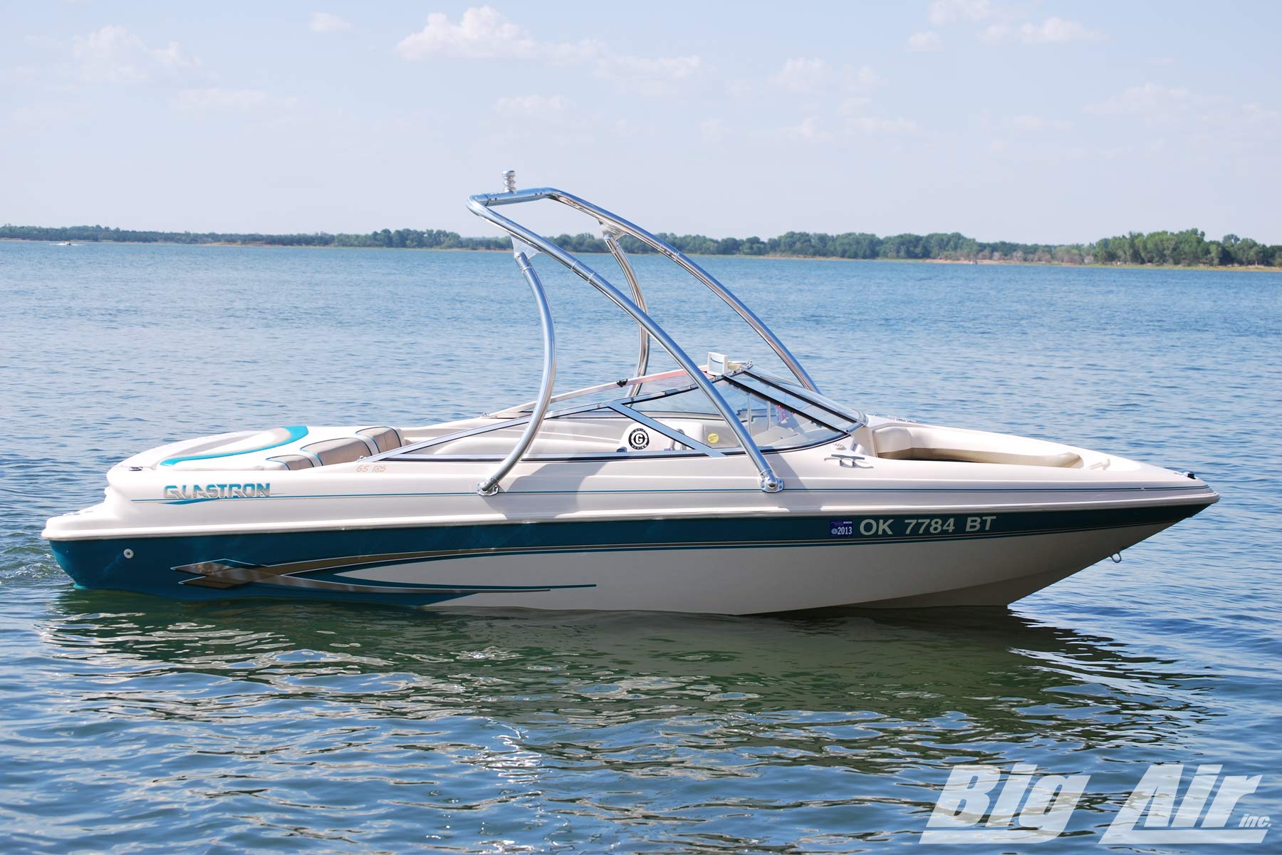 Big Air Ice Wakeboard Tower (Black Powder Coat) - Universal, Collapsible Boat Wake Tower - Accommodates 62" - 103" Mounting Width - 16' or Longer Boat Compatible