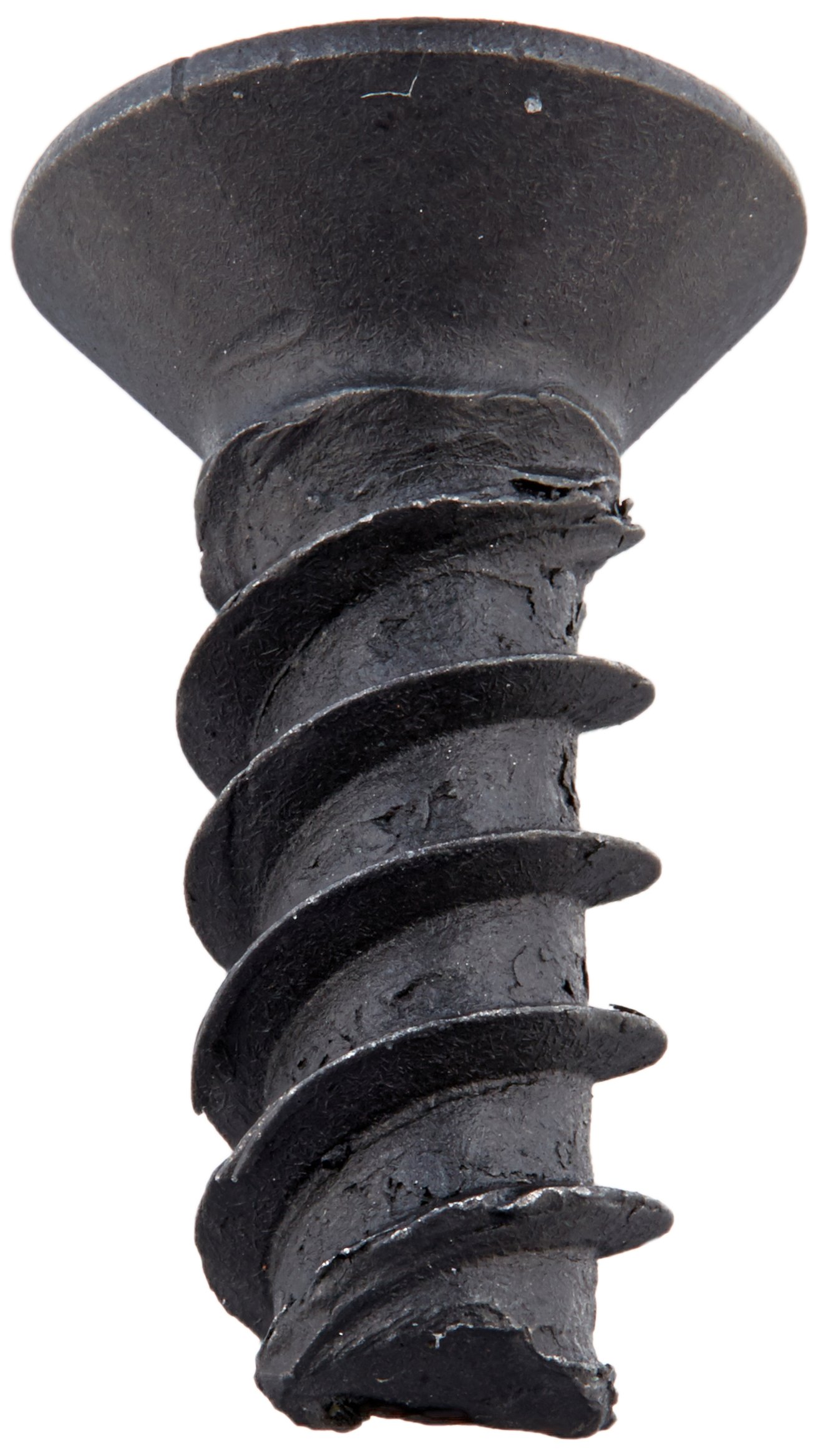 Small Parts 0406LTFB Steel Thread Rolling Screw for Plastic, Black Oxide Finish, 82 Degree Flat Head, Star Drive, #4-20 Thread Size, 3/8" Length (Pack of 100)