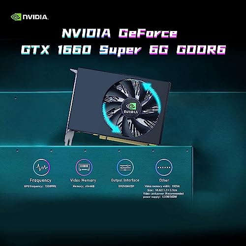 HP Gaming PC Desktop Computer - Intel Quad I7-6700 up to 4.0GHz, GeForce GTX 1660S 6G, 32GB DDR4 Memory, 128G SSD + 3TB, RGB Keyboard & Mouse, WiFi & Bluetooth 5.0, Win 10 Pro (Renewed)