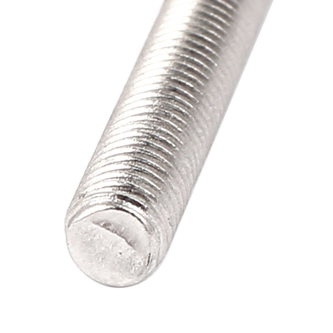 uxcell M5 x 60mm Full Thread Button Head Socket Cap Screw Silver Tone 15 Pcs