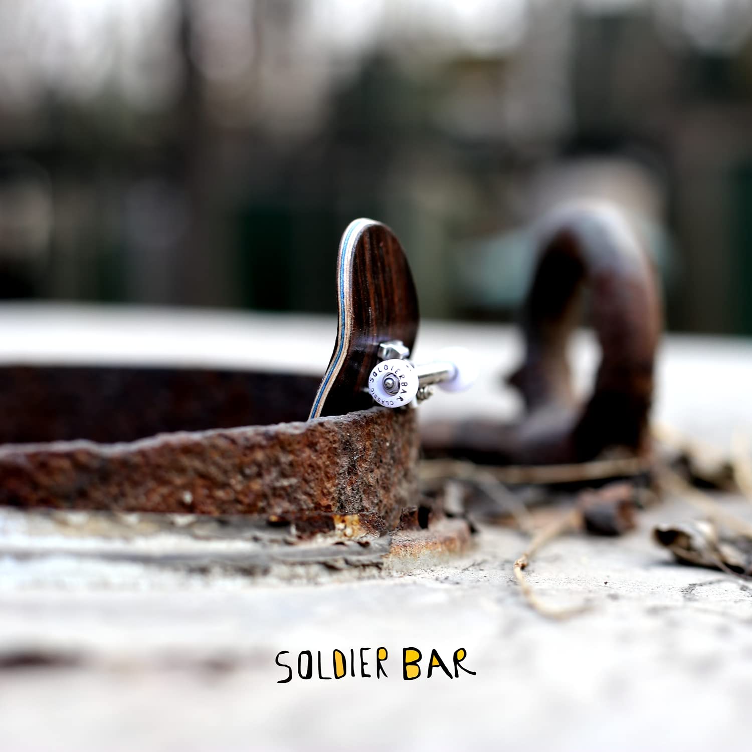 SOLDIER BAR Handmade Fingerboards Complete 8S (6-layer Canada Maple+Ebony 35mmX98mm) (Handmade Deck+34mm Big Eagle trucks+Handmade Ice Wheels)
