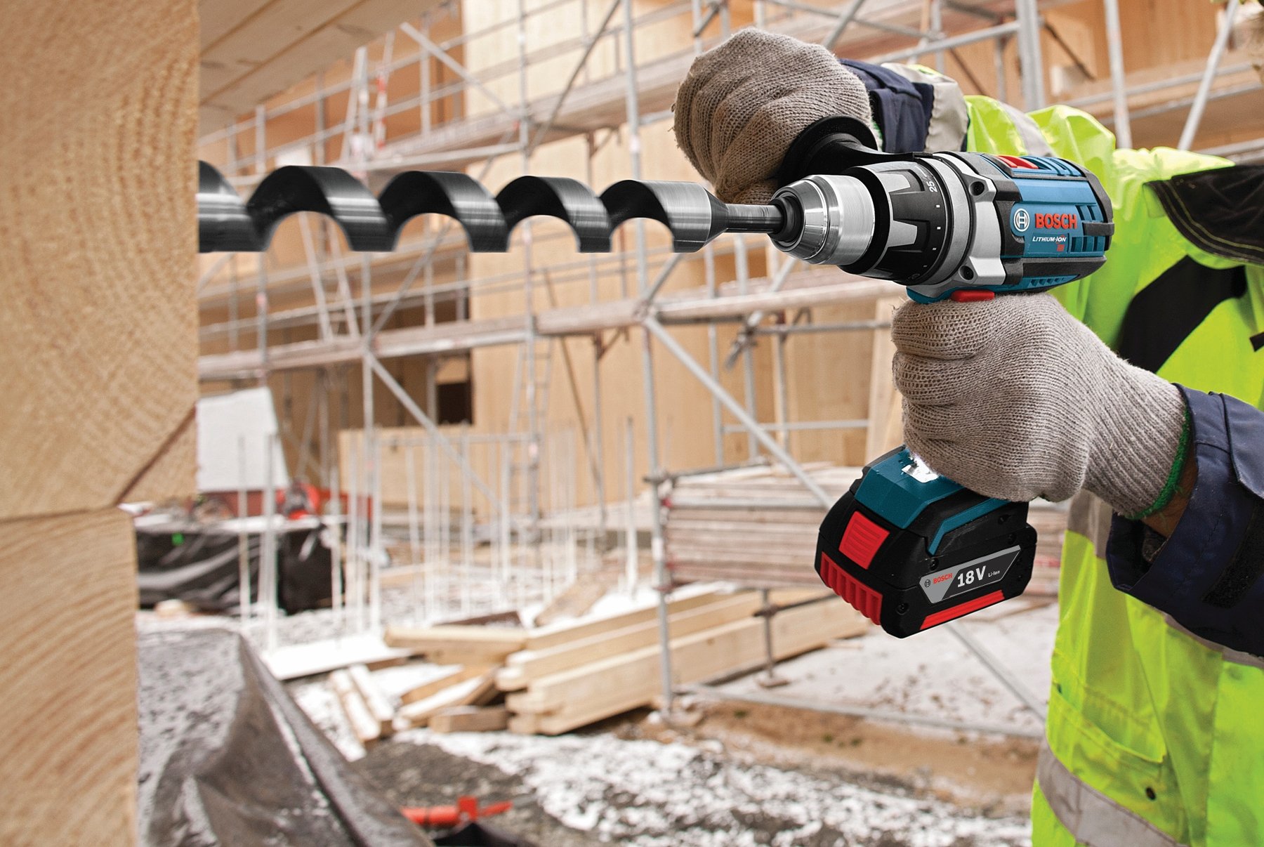 Bosch CLPK222-181 18-volt Lithium-Ion 2-Tool Combo Kit with 1/2-Inch Hammer Drill/Driver and 1/4-Inch Hex Impact Driver