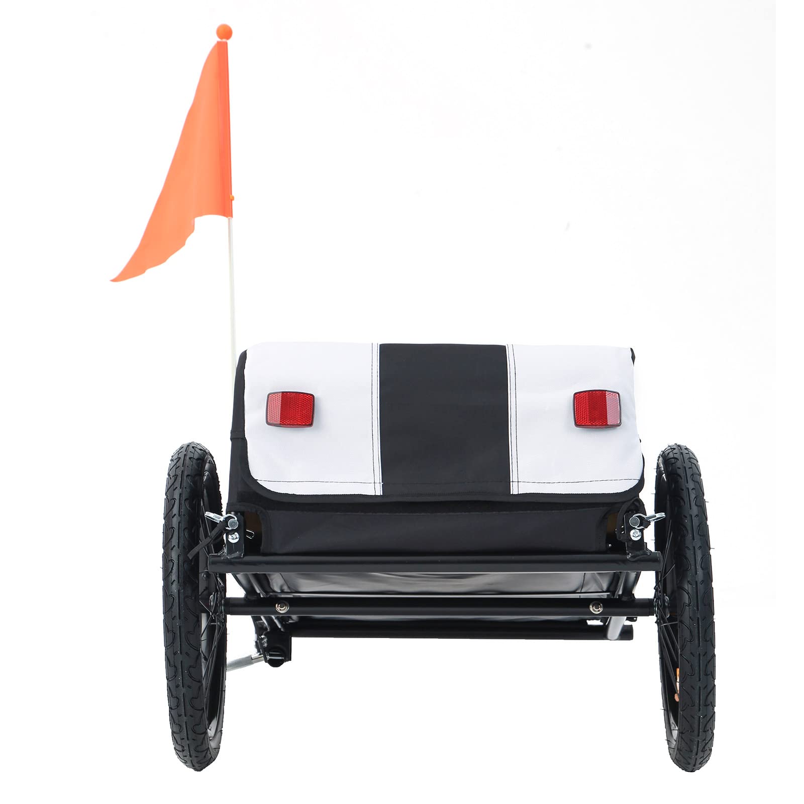 Bike Cargo Trailer, Bike Luggage Wagon Trailer with Removable Water Resistant Cover, Folding Frame Quick Release 16" Wheels