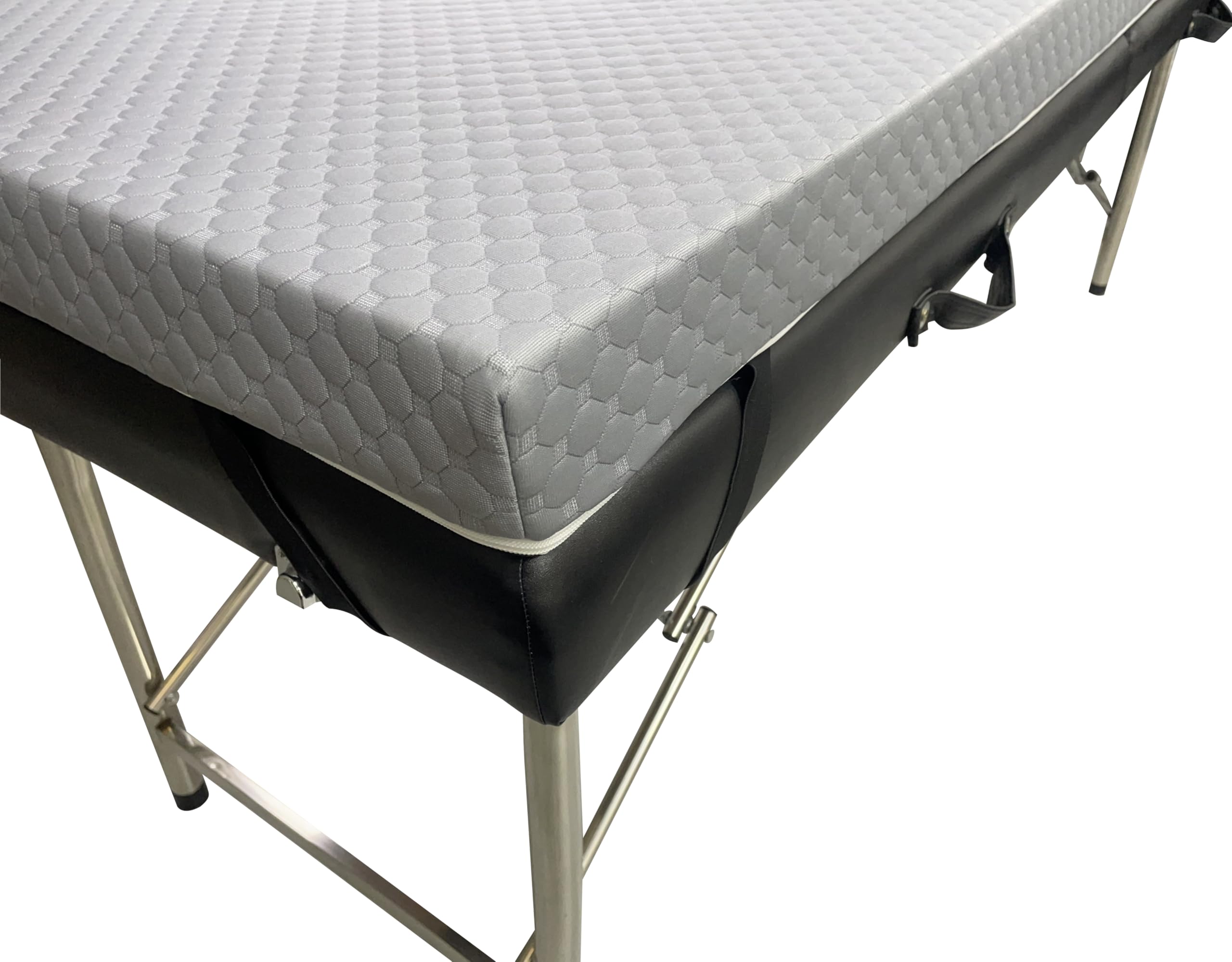 ENDELLE Lash Bed Topper,2.7in Thick Foam Pad with Removable Cover,Non-Slip Bottom.Small Single Floor Bed,Camping Mattress,Guest Bed