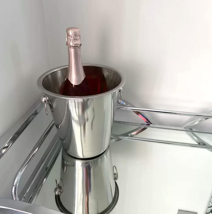 CUISINOX Stainless Steel Mirror Finish Wine Ice Bucket, 8" x 8"