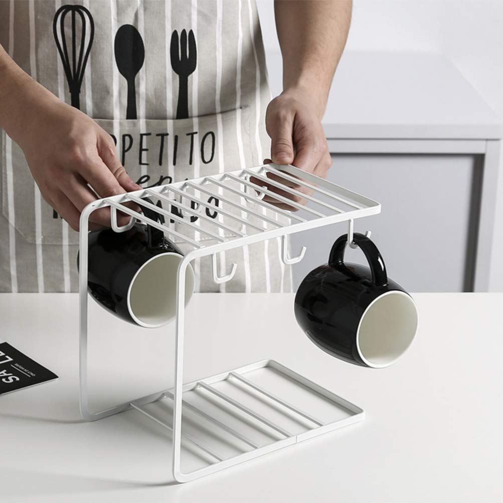 Hemoton 1pc Kitchen Organizing Coffee Cup Stand Decoration for Home Coffe Cup Holder Home Décor Cup Storage Rack Cup Holder for Home Iron Art Cup Holder Japanese-Style Display Stand Mug