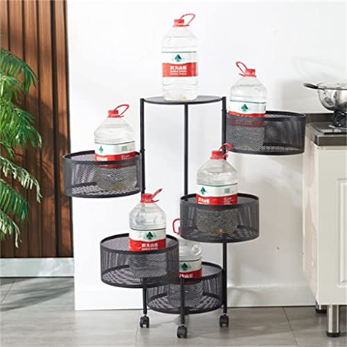 DANN Kitchen Vegetable Rotating Shelf Floor Multi-Layer Round Household Vegetable Basket Fruit and Vegetable Storage Storage Rack