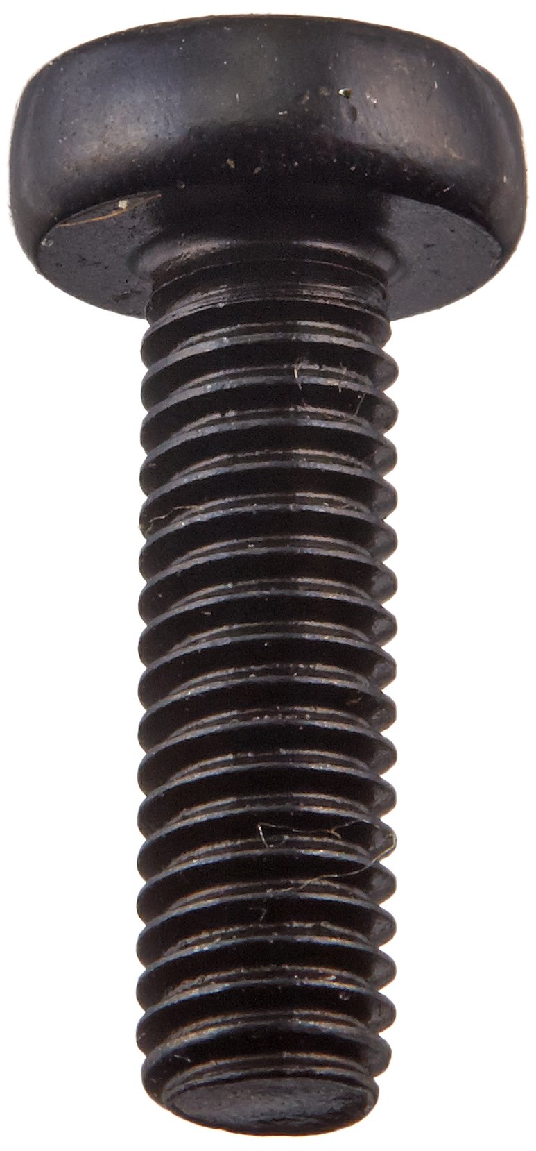 Small Parts M310D7985AB Steel Pan Head Machine Screw, Black Oxide Finish, Meets DIN 7985, #1 Phillips Drive, M3-0.5 Thread Size, 10 mm Length, Fully Threaded, Import (Pack of 100)
