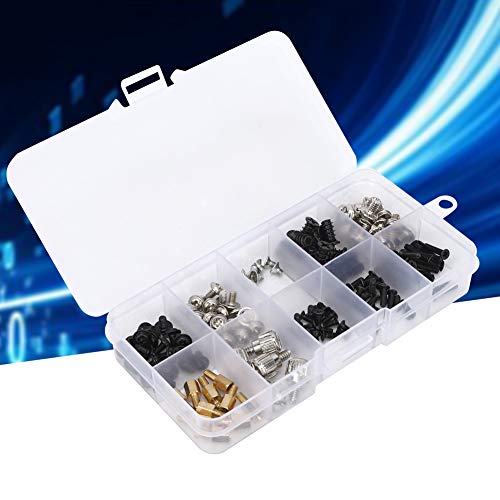 Computer Screws & Standoffs Set, 165Pcs Boxed Desktop Case Mounting Screw Set, Desktop Computer Screws, Good Resistance, for Ship Assembly