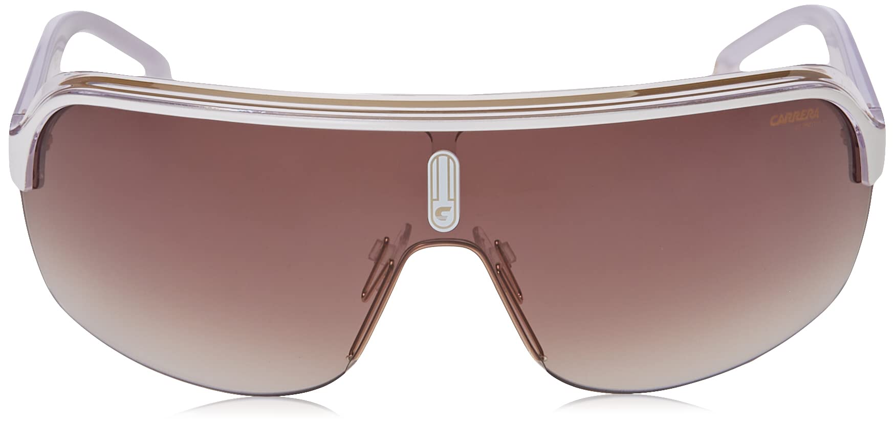 Carrera Shield Sunglasses TopCar 1/N P9UHA White/Crystal 99mm