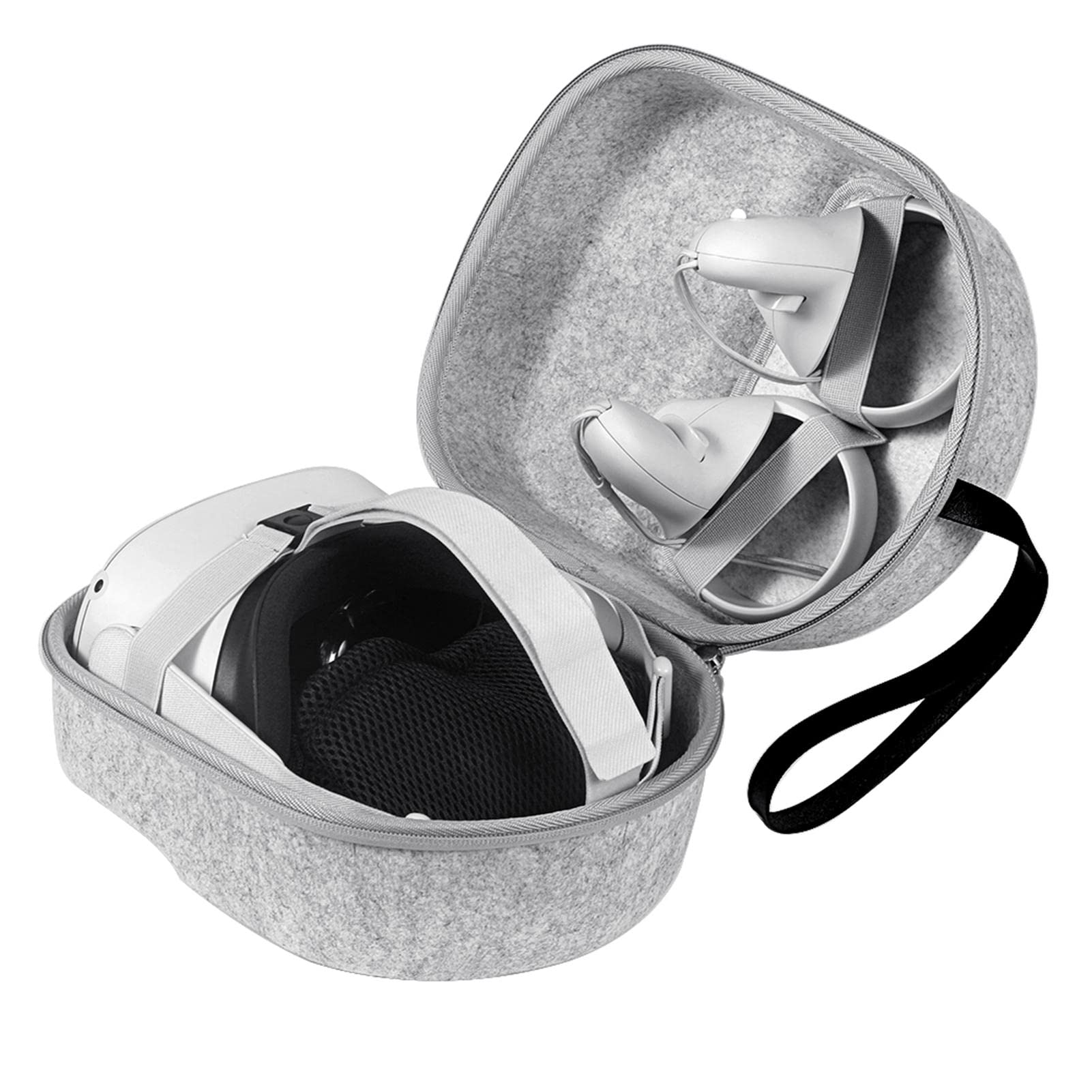 Carrying Case for Oculus Quest 2, Portable Hard EVA Protective Cover Storage Bag Box with Lens Protection Pad & Mesh Pocket, Travel Case for -Oculus Quest 2 VR Headset and Accessories