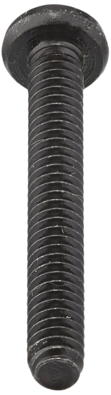 Small Parts Steel Pan Head Machine Screw, Black Oxide Finish, Meets ASME B18.6.3, T25 Star Drive, #10-24 Thread Size, 1-1/2" Length, Fully Threaded, Imported (Pack of 50)