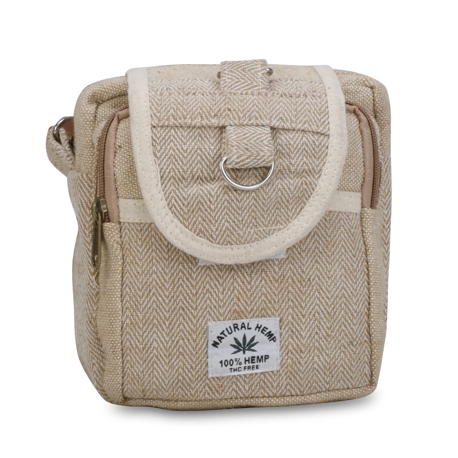 Suman Enterprises Pure Hemp Bag Handicraft Stylish Sling Bag Elegant Style Bag For Travel & Walk(White)